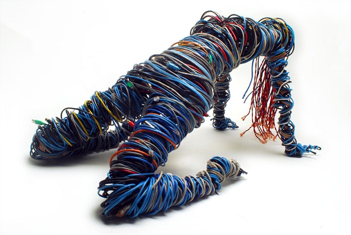 Beautiful Human Form Made With Data Cables | Amusing Planet